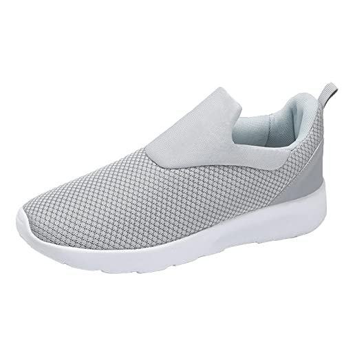 FASDNENDYS Men Summer Large Size Fashion Lightweight Comfort Shoes Non Slip Casual Sneaker Storage for Men Size 13 Grey