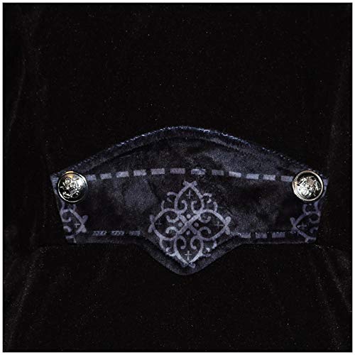 Crubelon Men Steampunk Vintage Jacket Gothic Victorian Frock Coat Uniform (Small, Black)