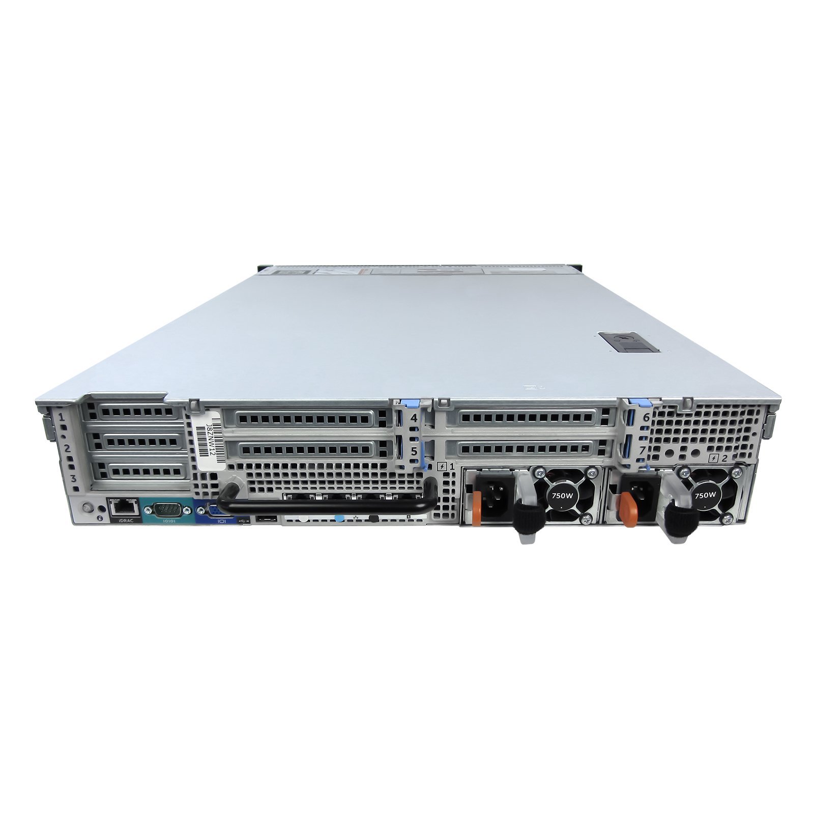 DELL PowerEdge R720 2U RackMount 64-bit Server 2×Six-Core E5-2630v2 Xeon 2.6GHz CPUs + 128GB PC3-12800 ECC RAM + 16×500GB SATA 2.5" SFF HDD, PERC RAID, 4×1GbE NIC, 2×Pwr Spply, iDRAC7, NO OS (Renewed)
