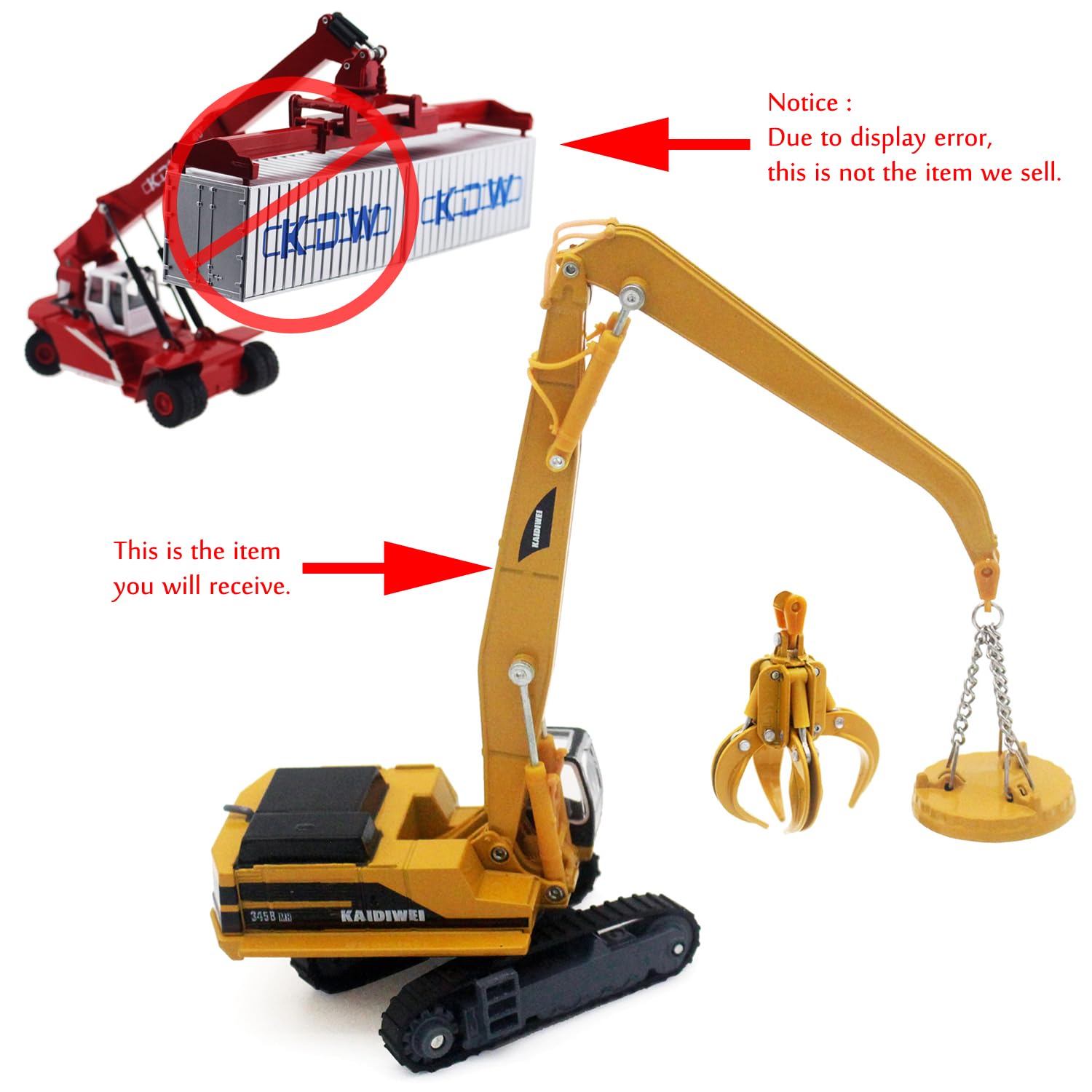 Tipmant Children Kids Alloy Die-cast Model Toy Material Handling Vehicle Diecast Truck Miniature Car Metal 1:87 Gift