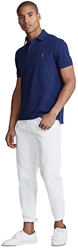 Polo Ralph Lauren Classic Fit Mesh Polo Shirt, Basic Navy With Red Pony, X-Large