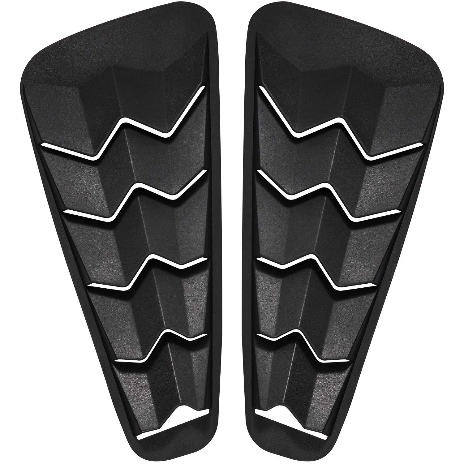 CUMART 2005-2014 Rear+Side Window Louvers Windshield Sun Shade Cover Lambo Style Matte Black Compatible with Ford Mustang 2005 2006 2007 2008 2009 2010 2011 2012 2013 2014 …