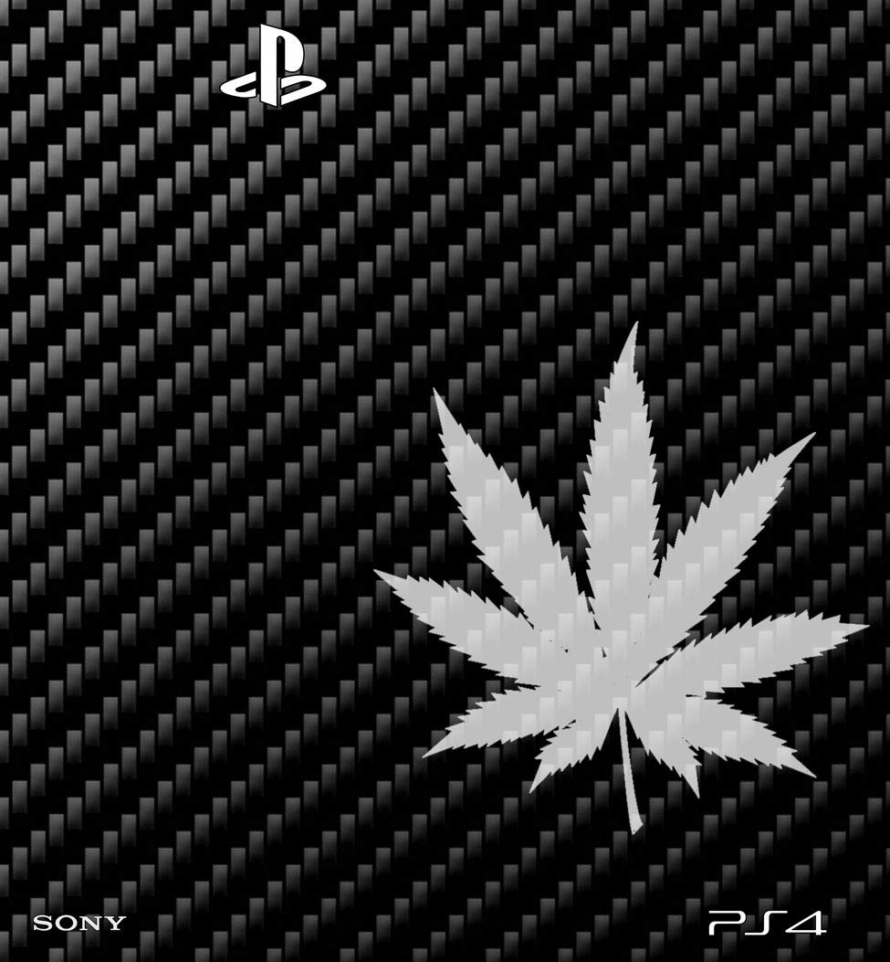 Skin Ps4 Old - Carbon Fiber Marijuana - Limited Edition Decal Cover ADESIVA Playstation 4 Slim Sony Bundle