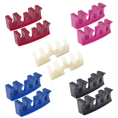 CUCUDAI 2pcs Badminton Stringing Machine Tool Racket Load Spreader Adapter Universal Protector Attachment-Red