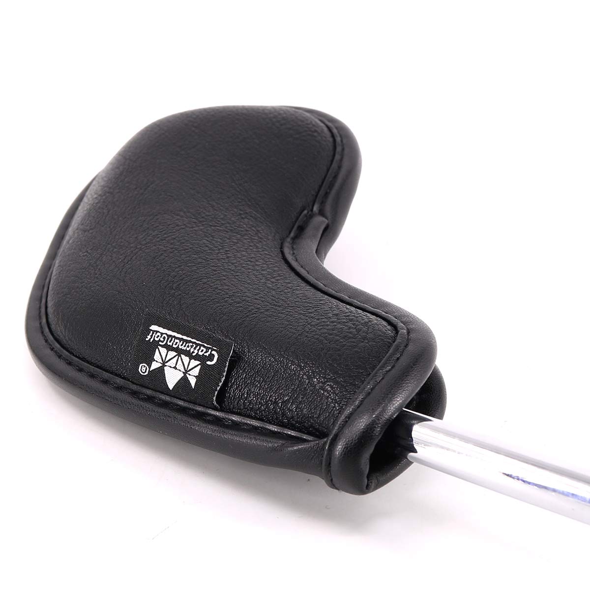 Craftsman Golf 9pcs/Set (5,6,7,8,9,A,S,P,X) Skull Logo with No. Black Iron Club Headcover Set (Red)