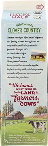 Clover Sonoma, Organic Half & Half, quart, 32 Oz