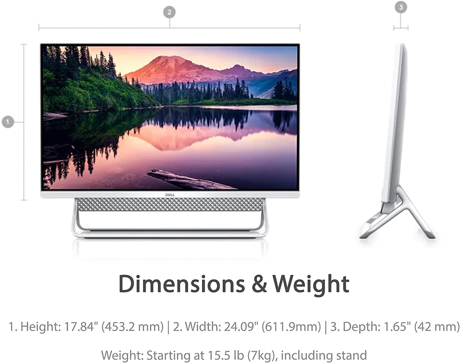Dell 2022 Newest Inspiron 7700 All-in-One Desktop, 27'' FHD Touchscreen, 11th Gen Intel i7-1165G7, GeForce MX330, 64GB RAM, 2TB SSD, IR Camera, WiFi 6, Wireless KB&Mouse, Win 11 Home, Silver