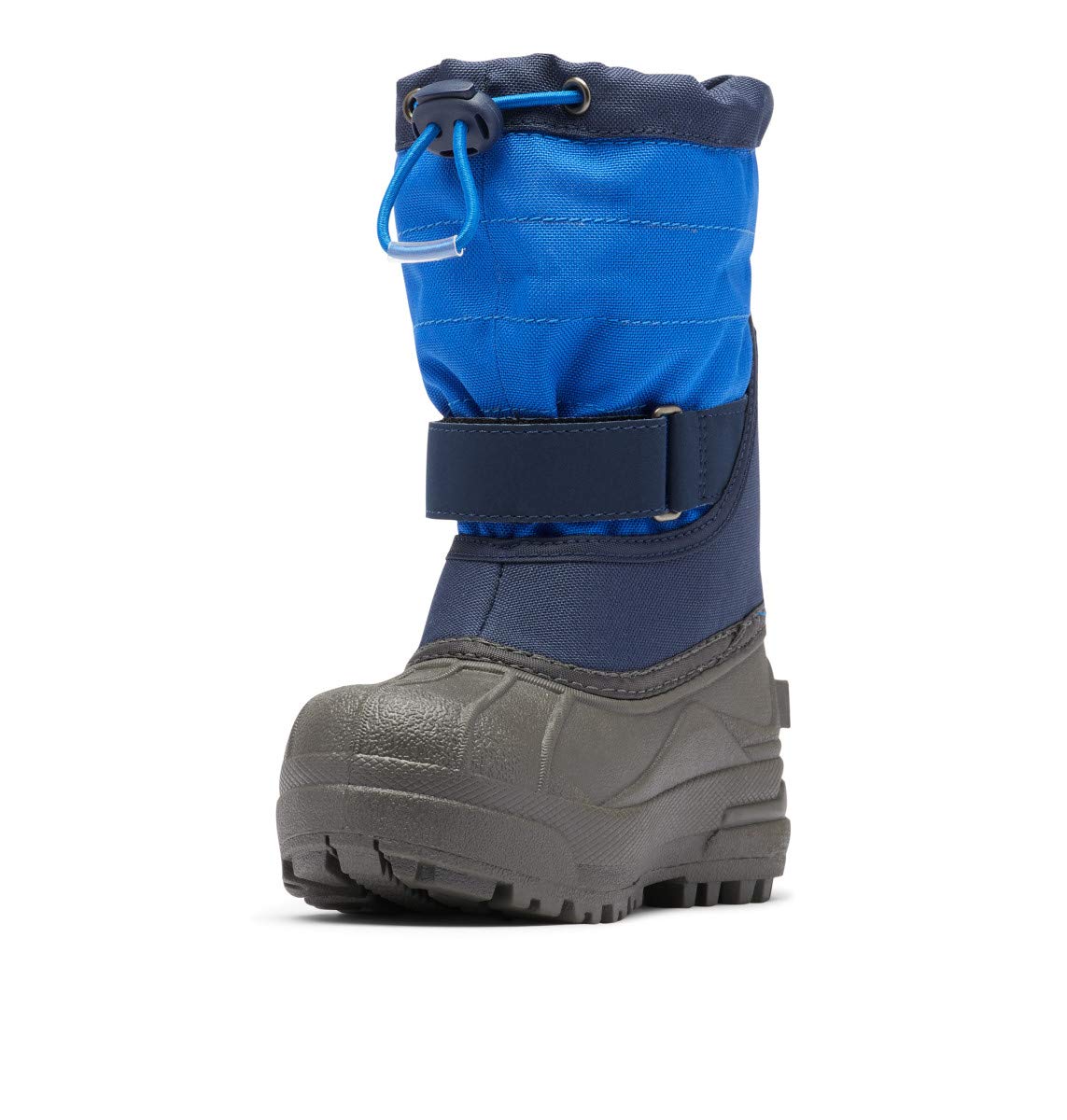 Columbia unisex child Powderbug Plus Ii Snow Boot, Collegiate Navy/Chili, 2 Big Kid US