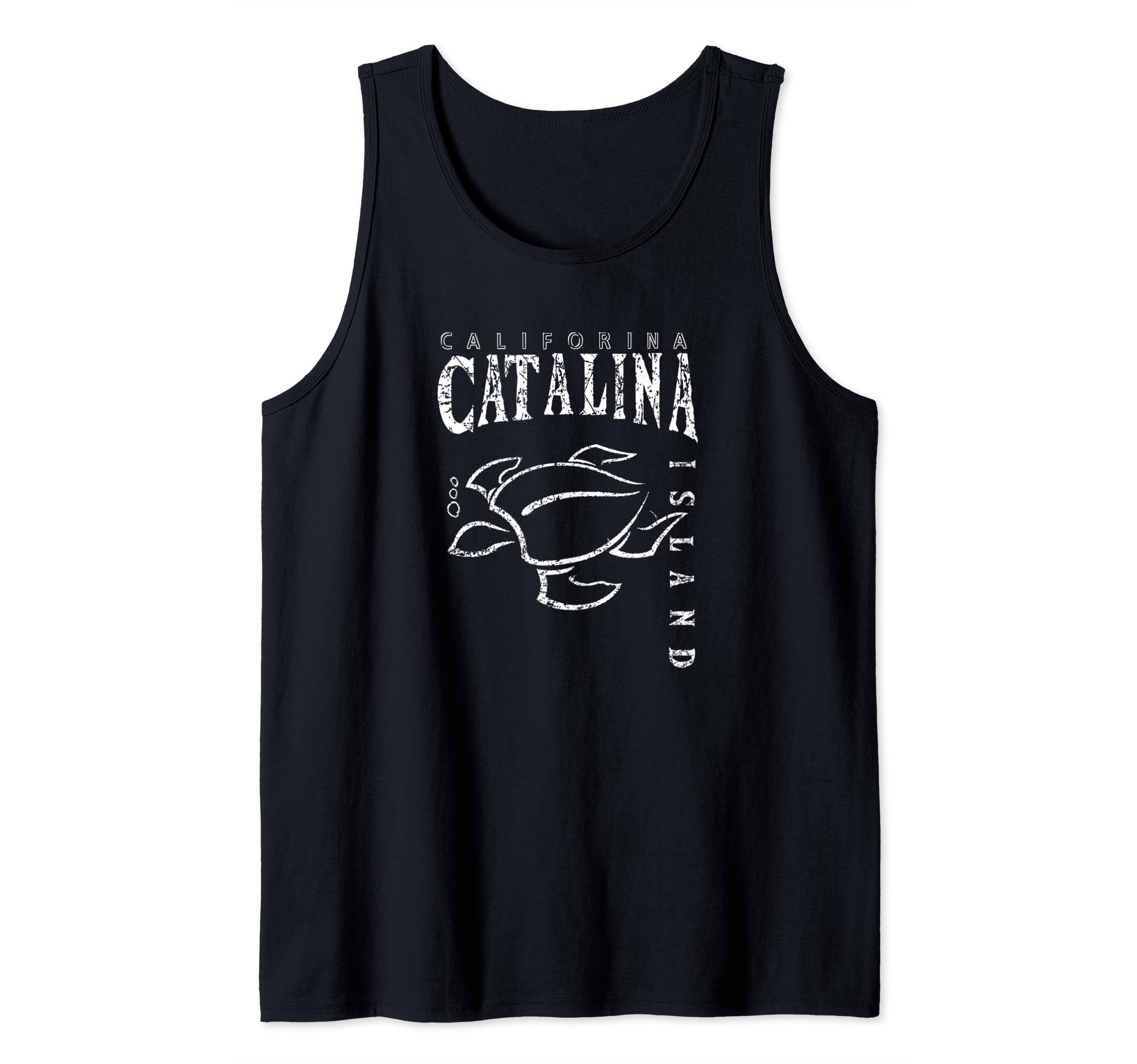 Catalina Island, California, Beach, Sea Turtle Tank Top