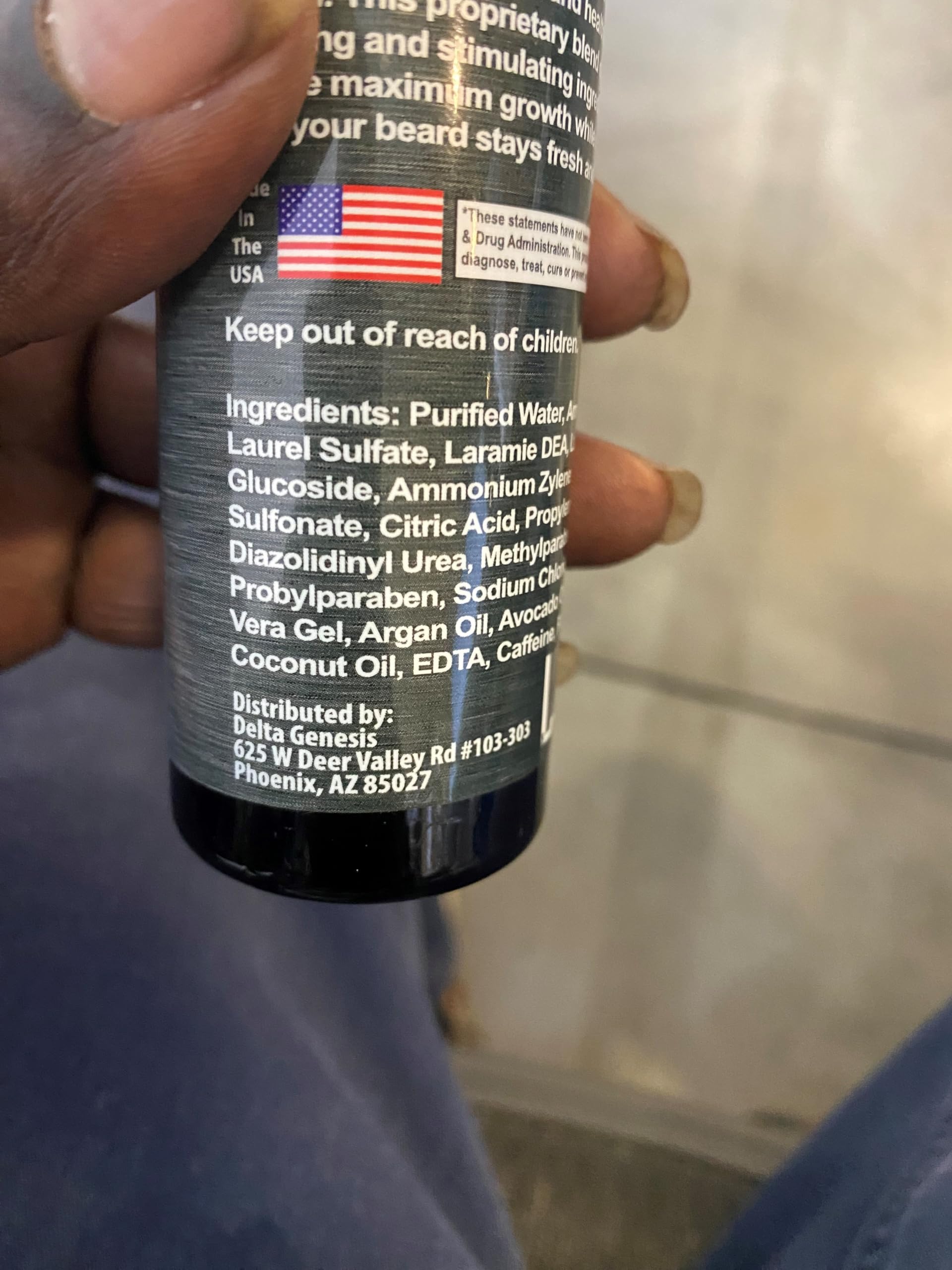 Delta Genesis Beard Roar XL (4 fl oz / 120 ml) | Growth Stimulating Beard Shampoo | Essential Facial Hair Product for Men | Softens and Moisturizes Mustache | With Coconut, Avocado, and Argan Oils