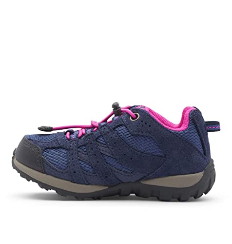 Columbia Unisex Child Redmond Waterproof Hiking Shoe, Bluebell/Pink Ice, 3 Big Kid US