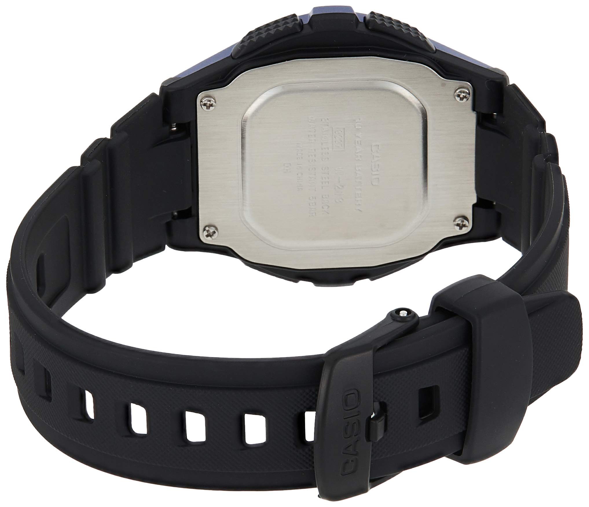 Casio Men's W213-2AVCF Basic Blue and Black Digital Watch