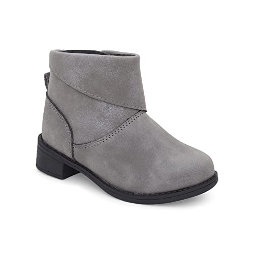 OshKosh B'Gosh Girls Flip Fashion Boot, Grey, 9 Toddler