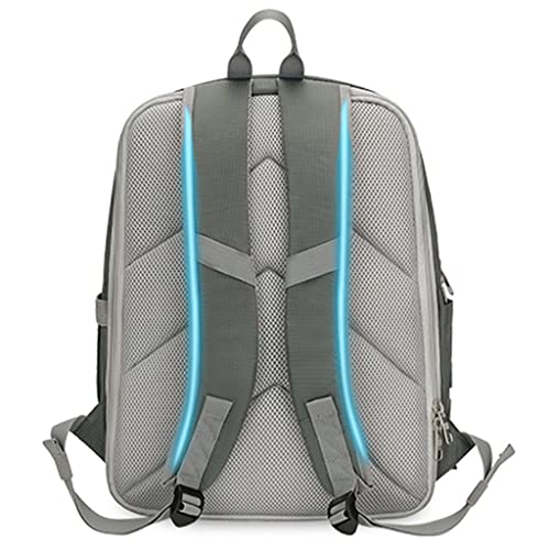 FHDGH 2 in 1 Folding Fishing Chair Bag Backpack Lightweight Backpack Stool Combo Backpack for Camping Fishing Hiking Picnic BBQ (Color : Black, Size : As Shown)