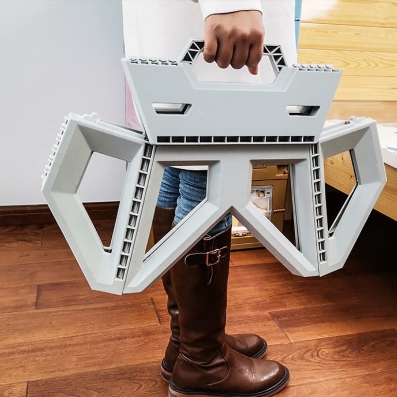 FHDGH Portable Outdoor Folding Stool Camping Fishing Chair High Load-Bearing Reinforced Triangle Stool