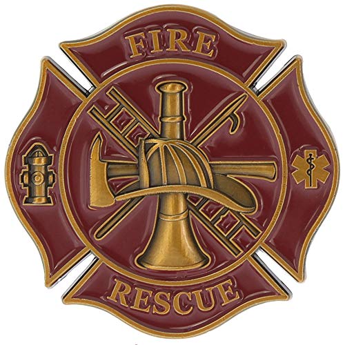 Firefighter Patriotic Challenge Thank You Coin Deluxe