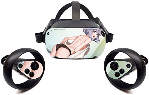 Cute Manga Oculus Quest Skin Cover for VR Headset System and Controller by ok anh yeu