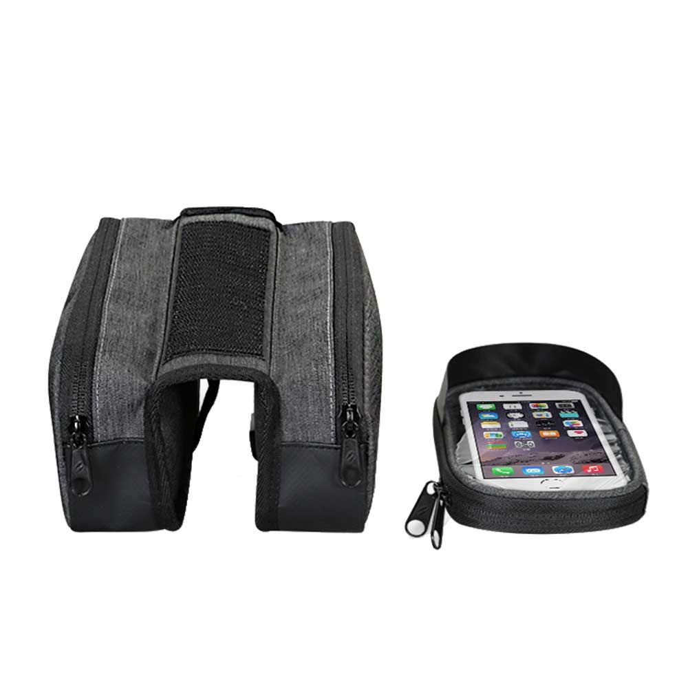 COTEetCI Bicycle Bag Bike Top Tube Phone Bag Mountain Cycling Front Frame Bicycle Phone Holder Pouch Bicycle Accessories