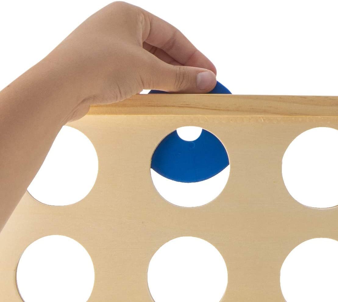 Prextex Giant 4 in A Row Connect Game with Travel Bag - Back Yard Games for Family and Friends - Includes Extra Large 42 Discs - Ideal for Team Building, Camping, Parties - Fun for All Ages, 24x27 in