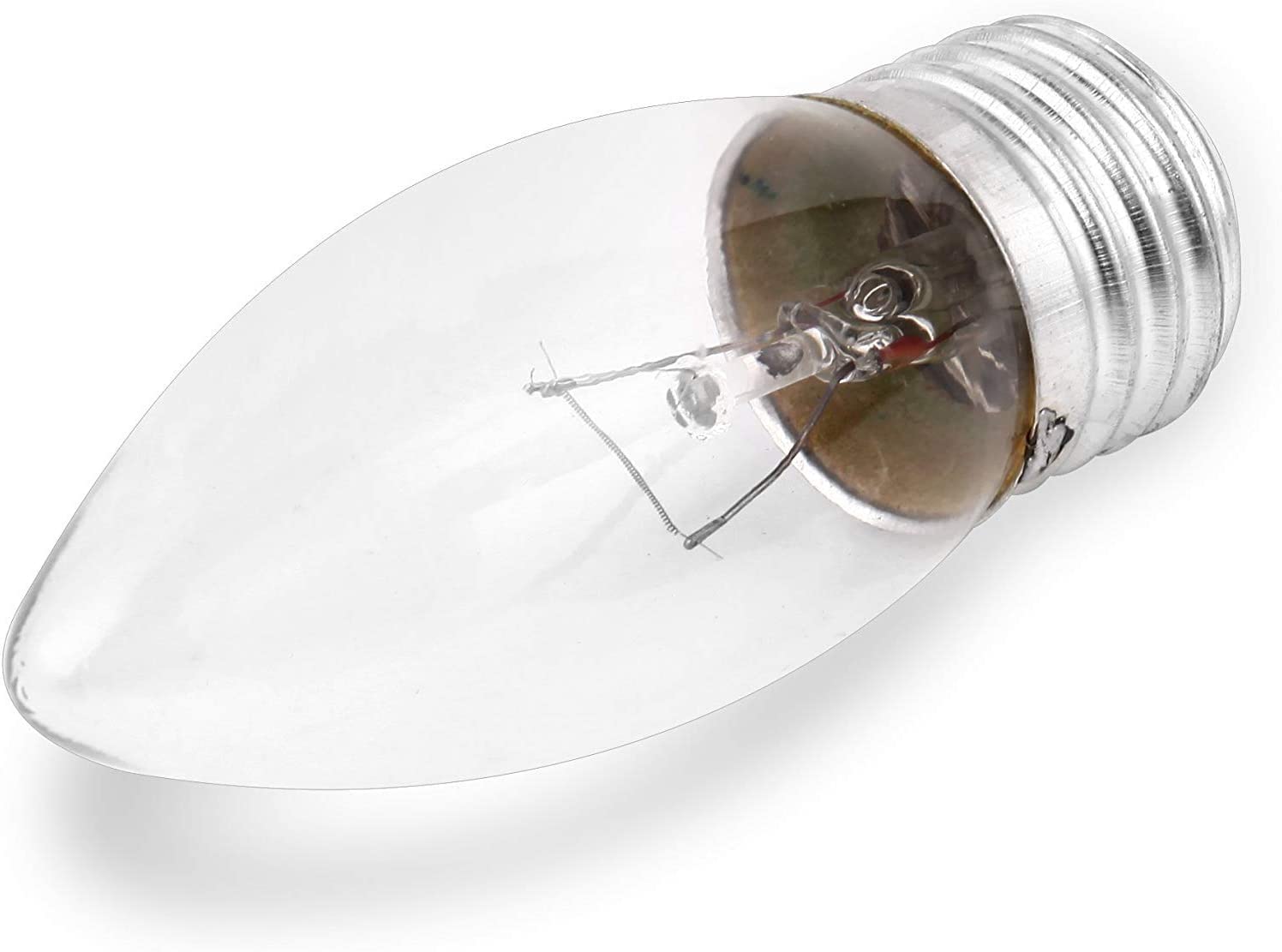 lingruiyi 40W Incandescent Torpedo Tip Chandelier with Crystal Clear Incandescent Light Bulbs,Flame Tip Light Bulbs, Tip Light Bulb and Medium E26 Candelabra Base (8PACK)