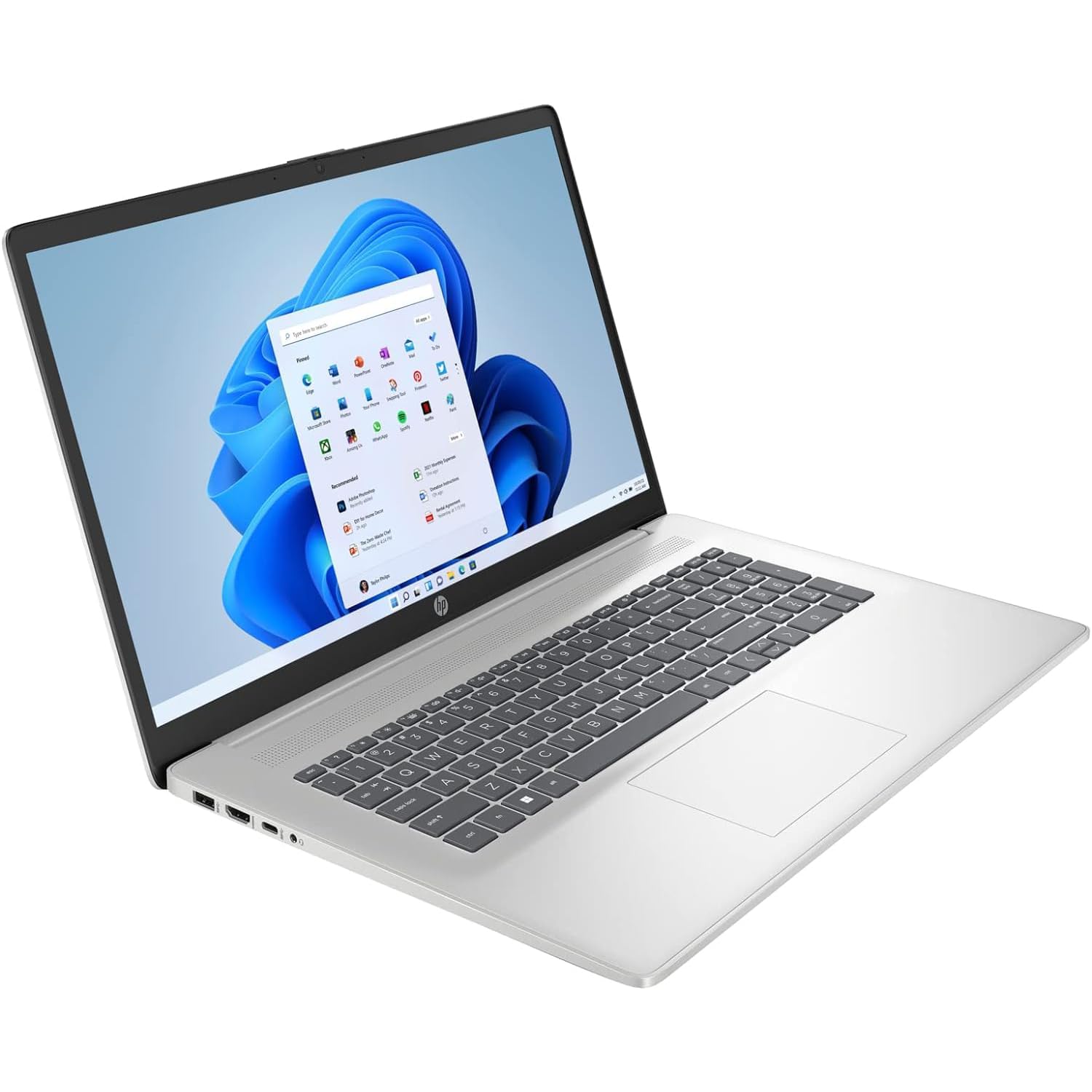 HP 17 Laptop Computer, 17.3" FHD, 13th Gen Intel 10-Core i5-1335U CPU (Beat i7-1270P), 4GB DDR4 RAM, 128GB PCIe SSD, Intel Iris Xe Graphics, WiFi 6, BT 5.3, Backlit Keyboard, Windows 11 Pro, Tichange