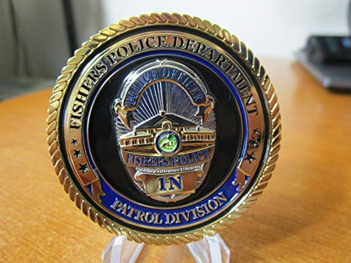 Fishers Police Department Patrol Division Indiana Leo Challenge Coin