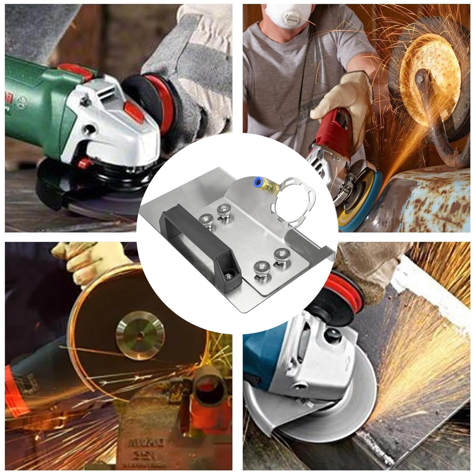 Generic 45 Degree Tile Chamfering Tool, Angle Grinder Stand for Tile 45° Chamfer Cutting, 9.2 Inch Angle Grinder Stand Angle Grinder Tool Angle Grinder Holder for 100-Type Angle Grinders (1 PC)