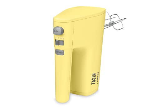 Tasty by Cuisinart Hand Mixer, Yellow, 7.59"(L) x 3.4"(W) x 6.33"(H)