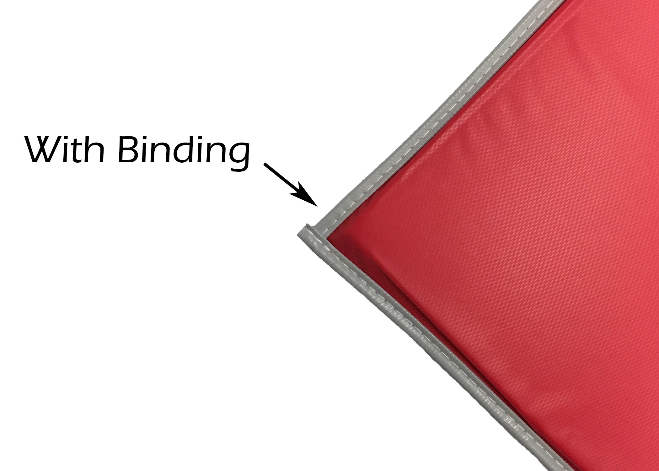 KinderMat, 5/8" Thick KinderMat, 4-Section Rest Mat, 45" x 19" x 5/8", Red/Blue with Grey Binding, Great for School, Daycare, Travel, and Home, Made in The USA