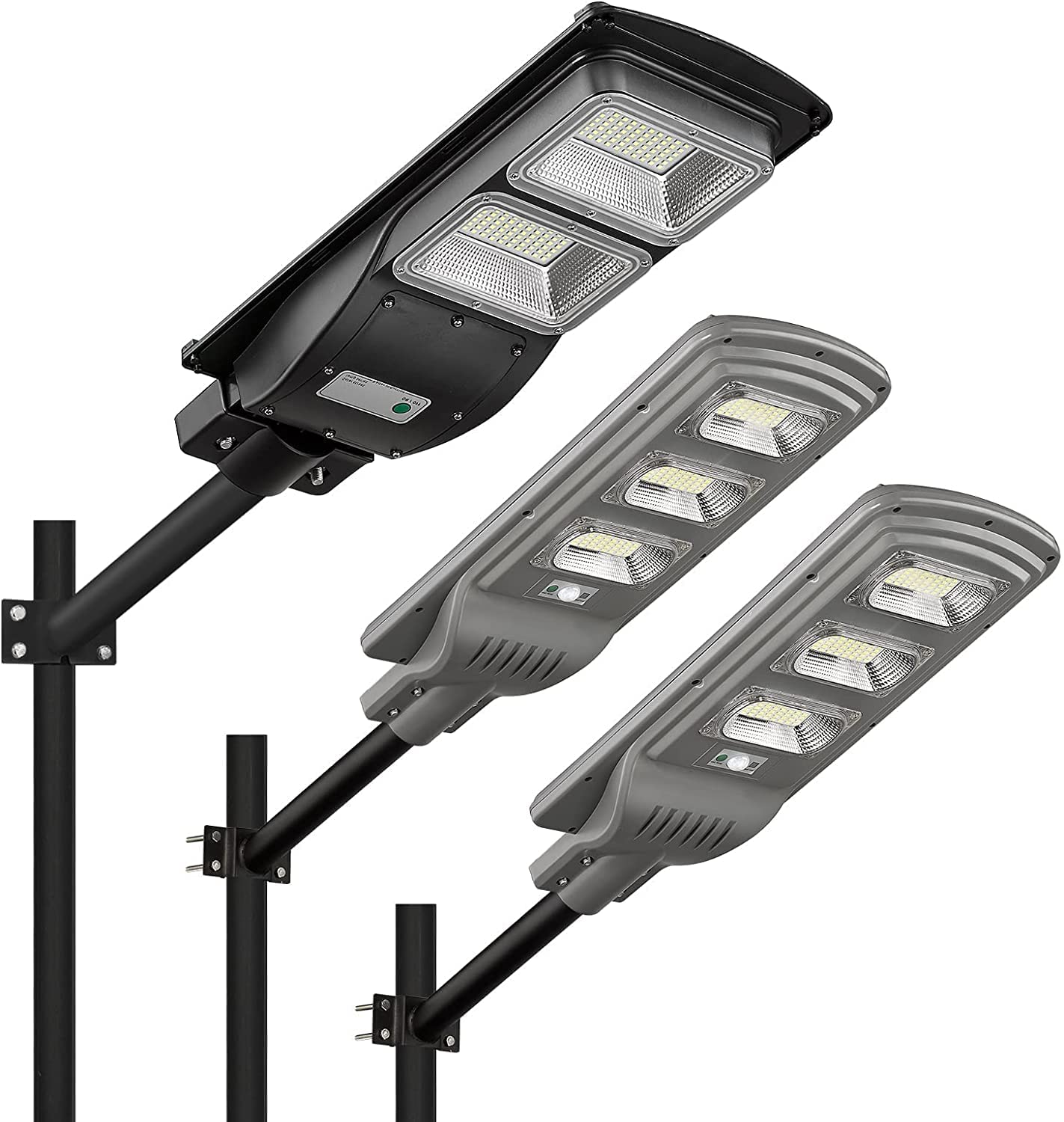 Lovus Solar Street Lights Dusk to Dawn with Radar Sensor for Parking Lot, Yard, Garage