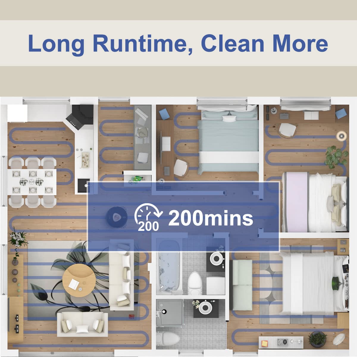 Coredy L900 Robot Vacuum Cleaner, Smart Laser Navigation, Precision AI Mapping Technology, Compatible with Alexa, 2-in-1 Vacuum & Mop Robotic Vacuum, 2700pa Power Suction Ideal for Pet Hair