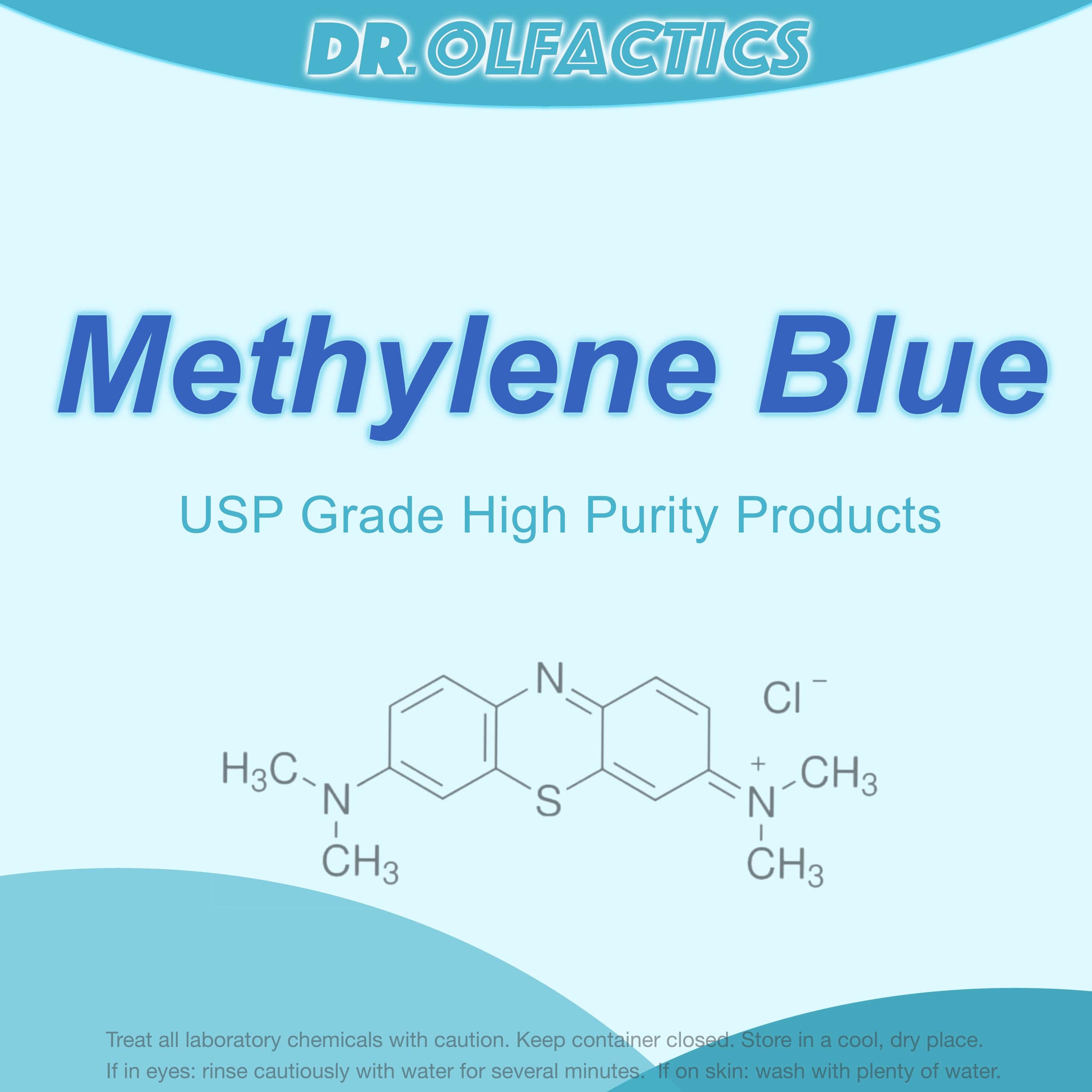 Methylene Blue Powder 6 Grams (Dark Greenish Crystalline) USP Grade - Prepare 600 mL 1% Solution