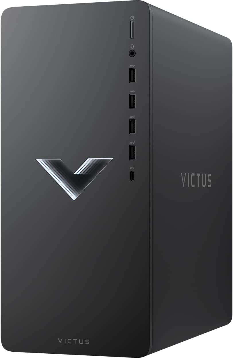 HP 2023 Newest Victus Gaming Desktop, AMD Ryzen 7 5700G Processor(8-core), AMD Radeon RX 6600XT Graphics, 64GB RAM, 2TB SSD, 2TB HDD, Wired Keyboard and Mouse Combo, Windows 11 Home