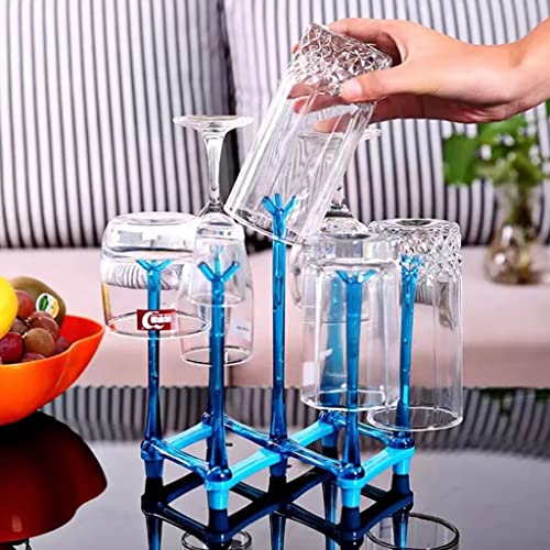 Sunwel Fashion Space Saving Expandable Drying Rack Portable Bottle Dryer Holder for Reusable Baggies, Dishes, Cups, Glass and Bottles Great for Home & Travel
