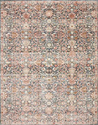 Loloi II Saban Navy/Rust 7'-10" x 10' Area Rug