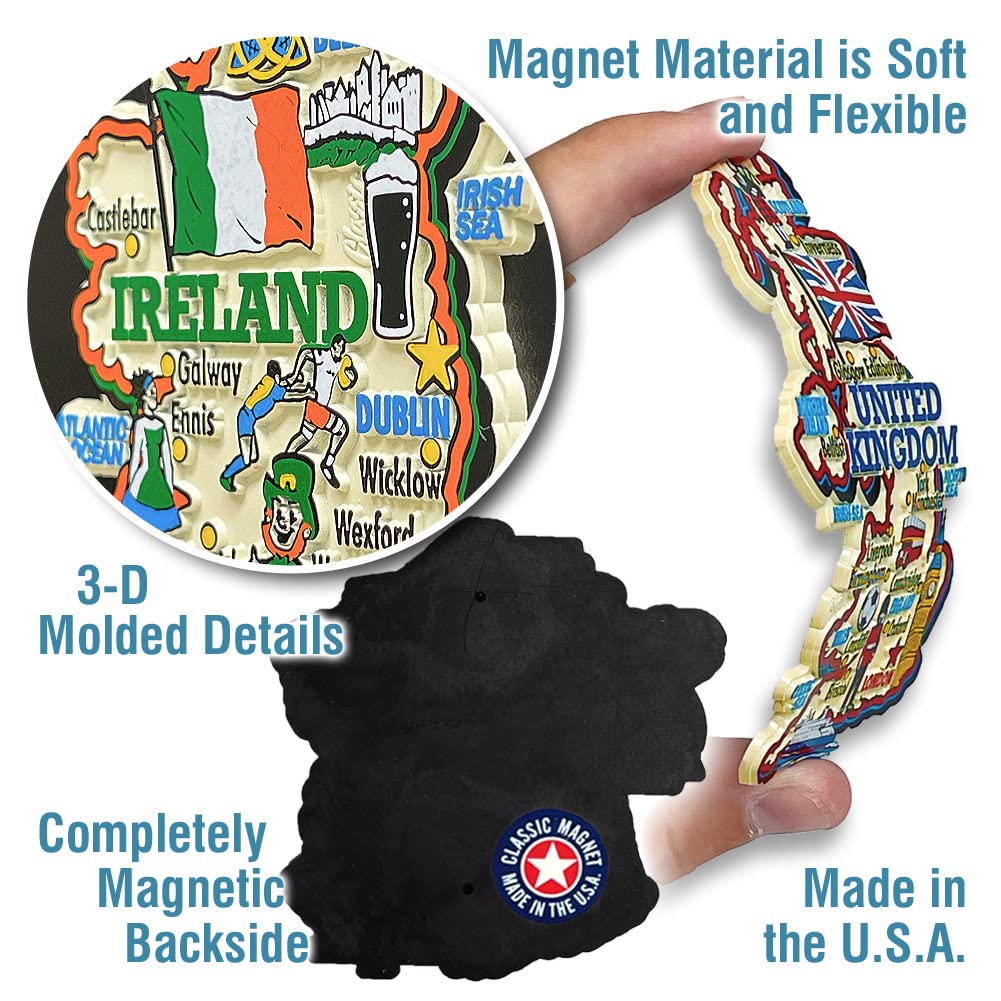 France Jumbo Country Map Magnet by Classic Magnets, Collectible Souvenirs Made in The USA
