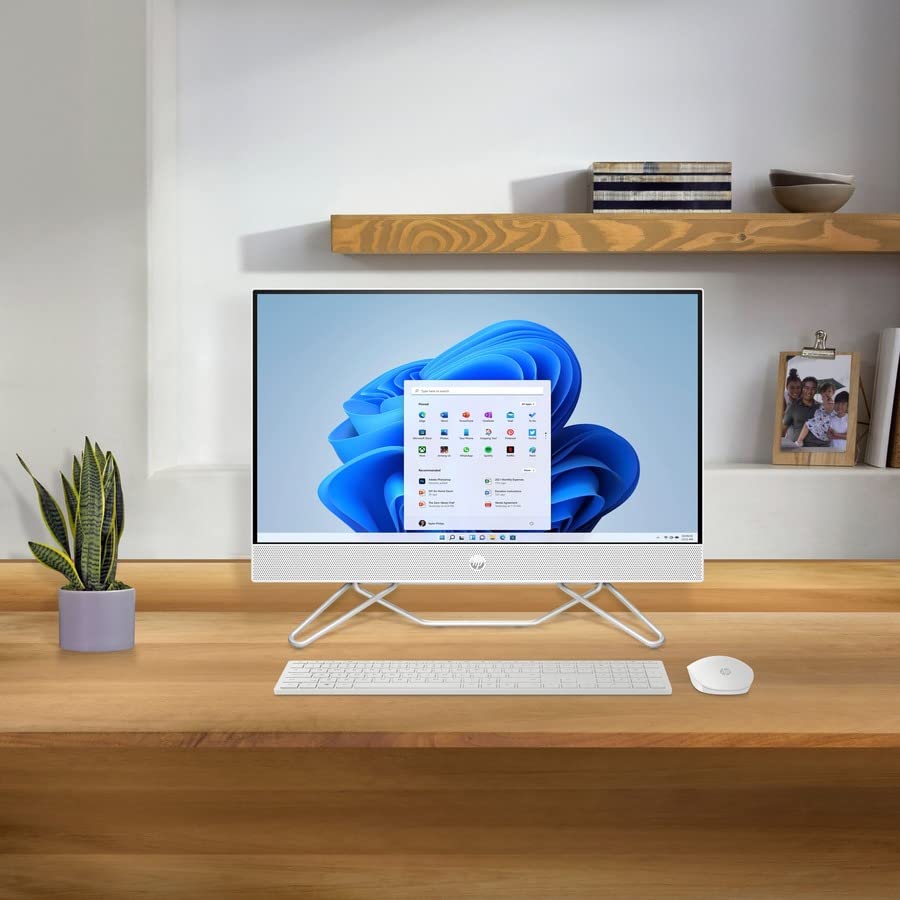 HP 24-cb1000a 24-cb1256 All-in-One Computer - AMD Ryzen 5 5625U Hexa-core (6 Core) - 8 GB RAM DDR4 SDRAM - 256 GB M.2 PCI Express NVMe SSD - 23.8" Full HD 1920 x 1080 Touchscreen Display - Deskto
