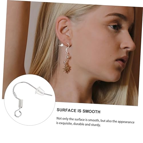 COHEALI 1 Set 200PCS Ear Hook earplug Set Ear Plugs Silicone Earring Findings Supplies Ornament Hooks Ear