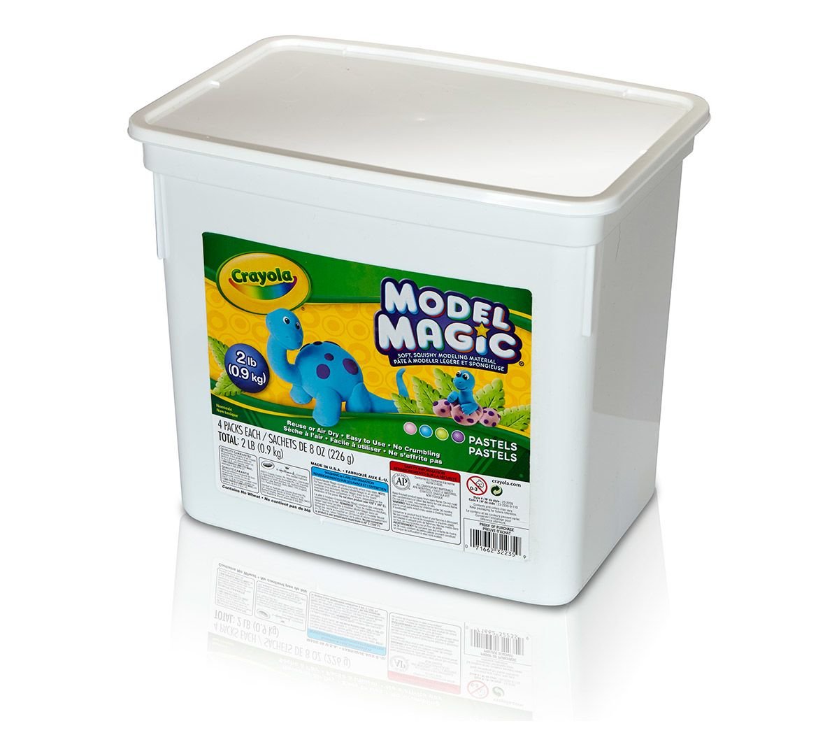 Crayola Model Magic, Pastel Colors, Modeling Clay for Kids Alternative, 2 lb. Bucket