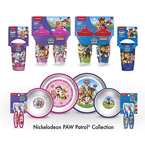 Playtex Mealtime Paw Patrol Plates for Girls, 2 Pack