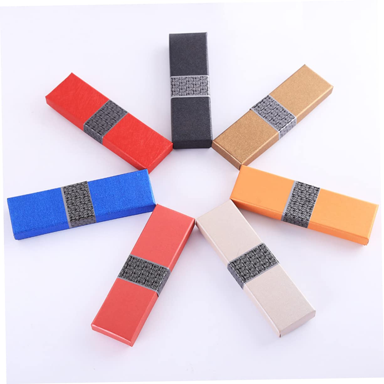 COHEALI 8 Pcs Table Candle Holder Makeup Pencil Holder Makeup Brush Holder Containers Desk Pen Holder Black Colored Pencils Pen Pouch Black Container Office Customized Storage Box