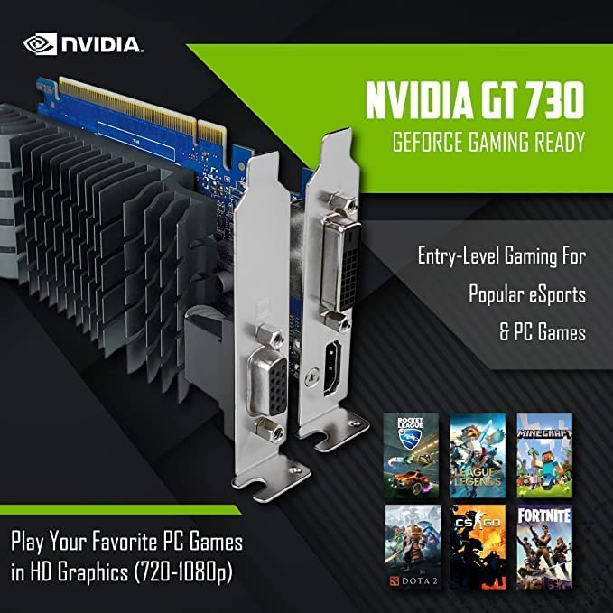 Dell Gaming PC Tower, Intel i5, 16GB RAM, 128GB SSD 500GB HDD, Windows 10, Nvidia GT 730 2GB, New RGB Gaming 4-in-1 Bundle (Renewed)