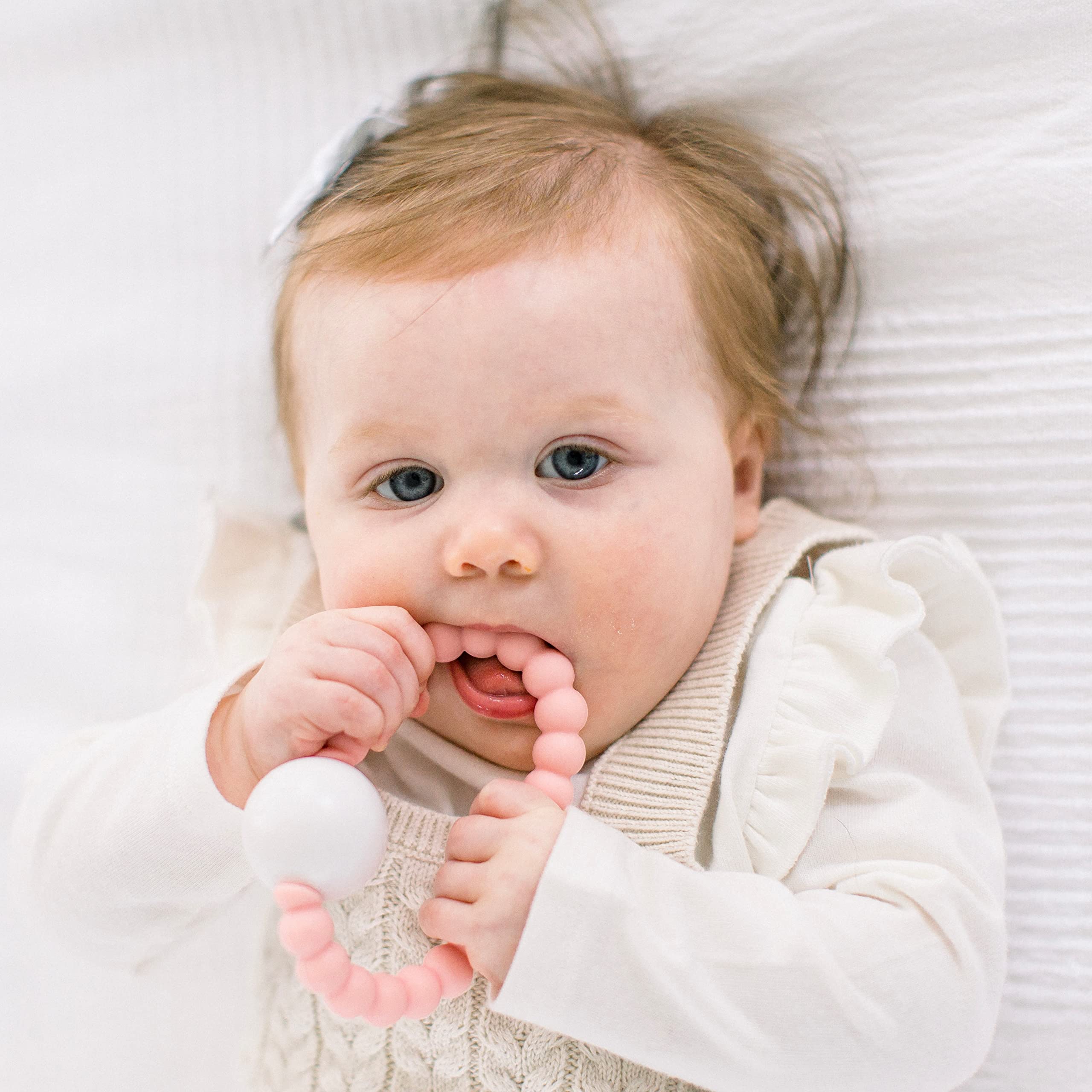 Ryan and Rose Cutie Teether Rattle (Pink)