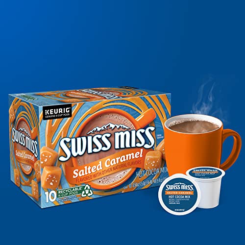 Swiss Miss Salted Caramel Hot Cocoa, Keurig Single Serve K-Cup Pods, 60 Count