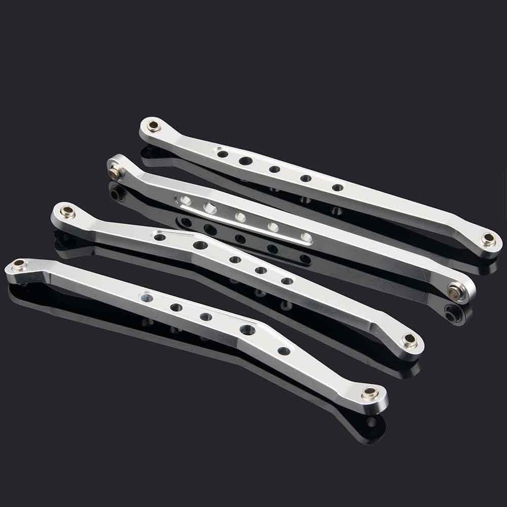 Toyoutdoorparts RC AX80083 Silver Alum Wraith Link Set for AXIAL 1:10th 4WD RR10 Bomber AX90048