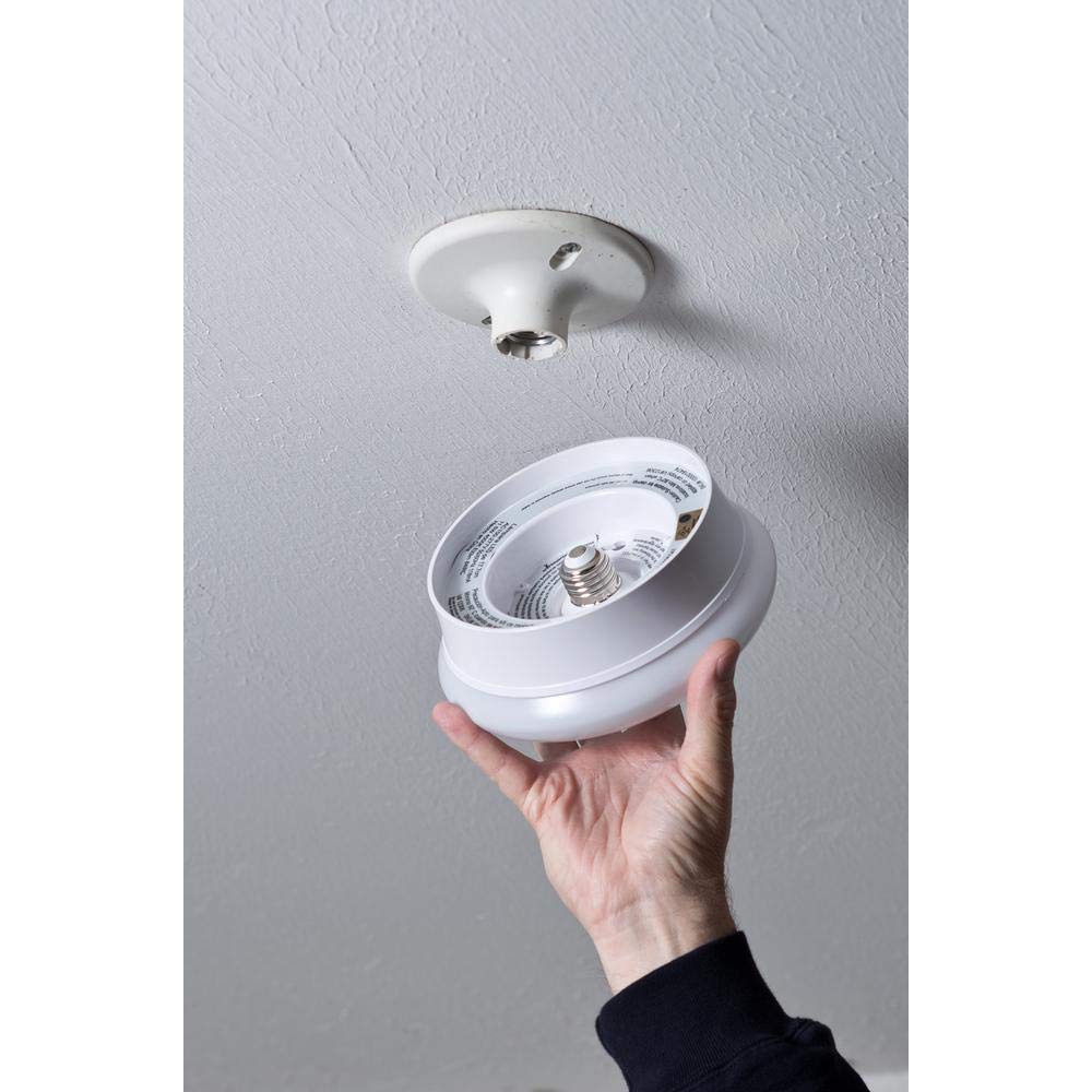 Commercial Electric 7 in. Daylight White LED Flushmount Ceiling Light Lampholder Replacement Fixture 54483161