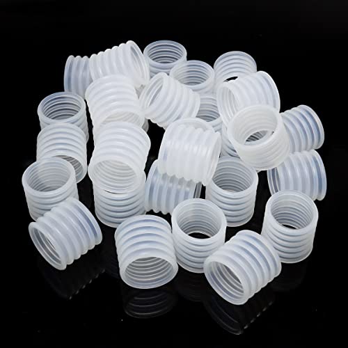 ITROLLE 50PCS Non-Slip Rubber Clothing Hanger Grips Clothes Hanger Strips Use for Wood and Plastic Hangers