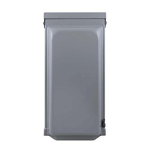 GE T030N Single Outlet Power Inlet, 120/240 VAC, 30 A, NEMA 3R, Galvanized Steel