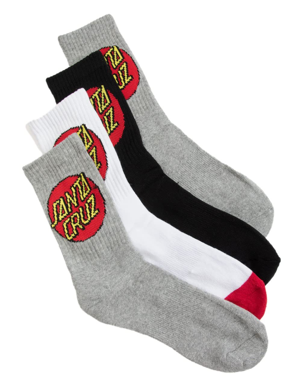 CYOIDAI SANTA CRUZ 4 Pack Boys Crew Socks