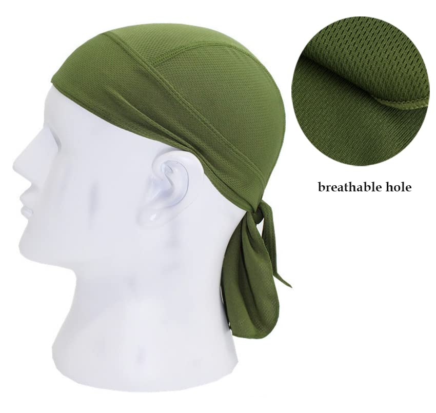 Cycling Cap Men Skull Pirate Hat Riding Bandana Sweat Wick Helmet Liner Motorcycle Headwrap Quick Dry Beanie Under Helmet